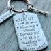 Hand Stamped Mechanic Keychain, Personalized Father's Day Gift - Etsy