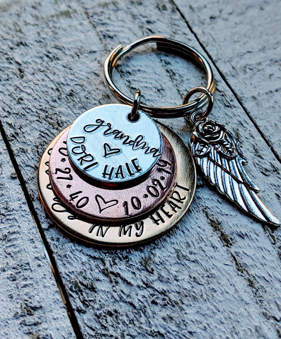 Memorial Key Chain. Death of Parent. Loss of Grandparent. Loss - Etsy