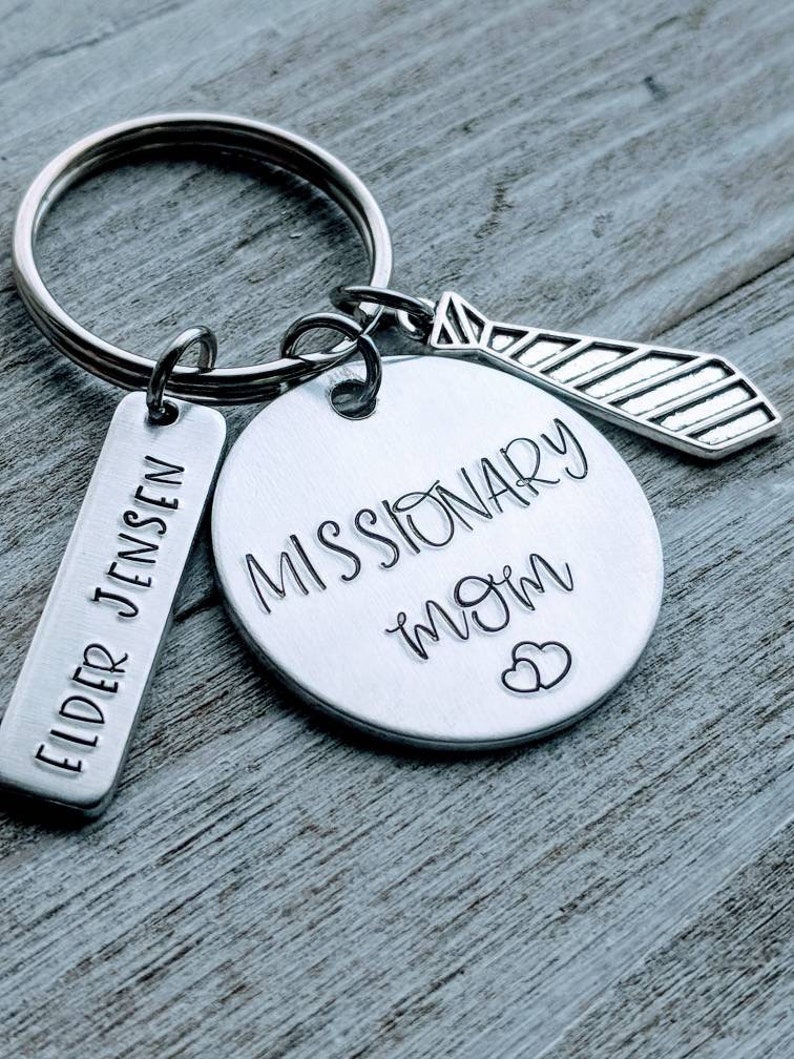 Hand Stamped Aluminum Missionary Keychain – Personalized LDS Gift - Etsy