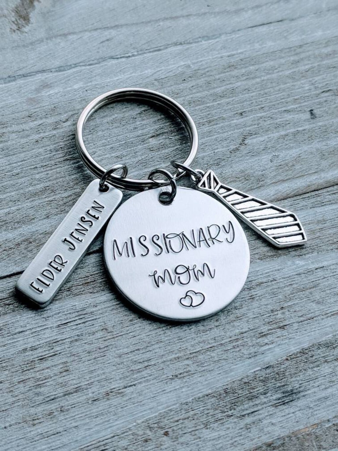 Hand Stamped Aluminum Missionary Keychain – Personalized LDS Gift - Etsy