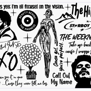 The Weeknd Tumbler Wrap SVG – Laser Engraved Design (digital Download ...