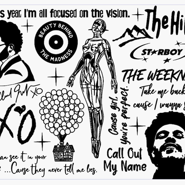 The Weeknd Svg - Etsy