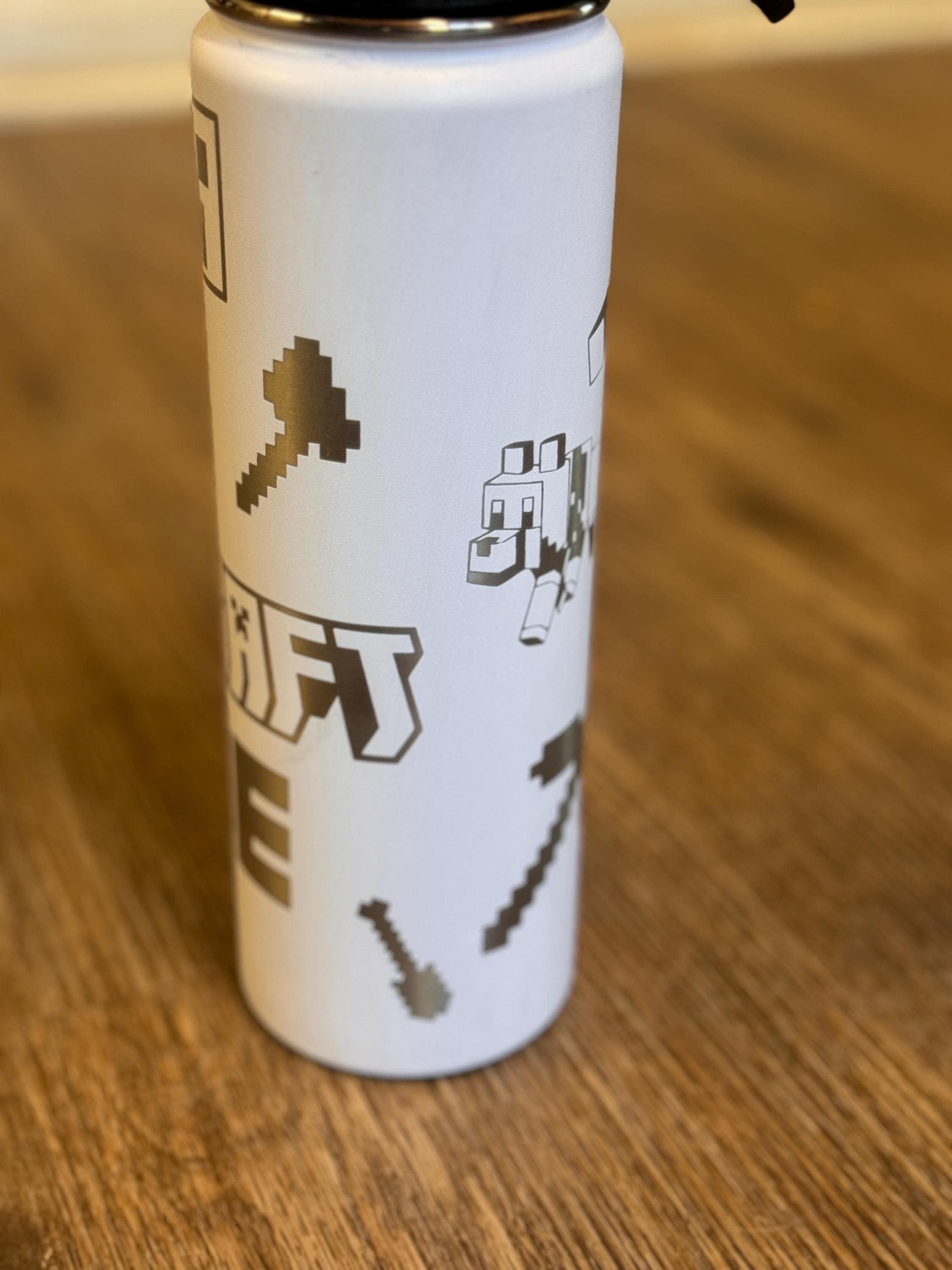 Minecraft Themed Engraved Water Bottle Wrap SVG for Laser Rotary ...
