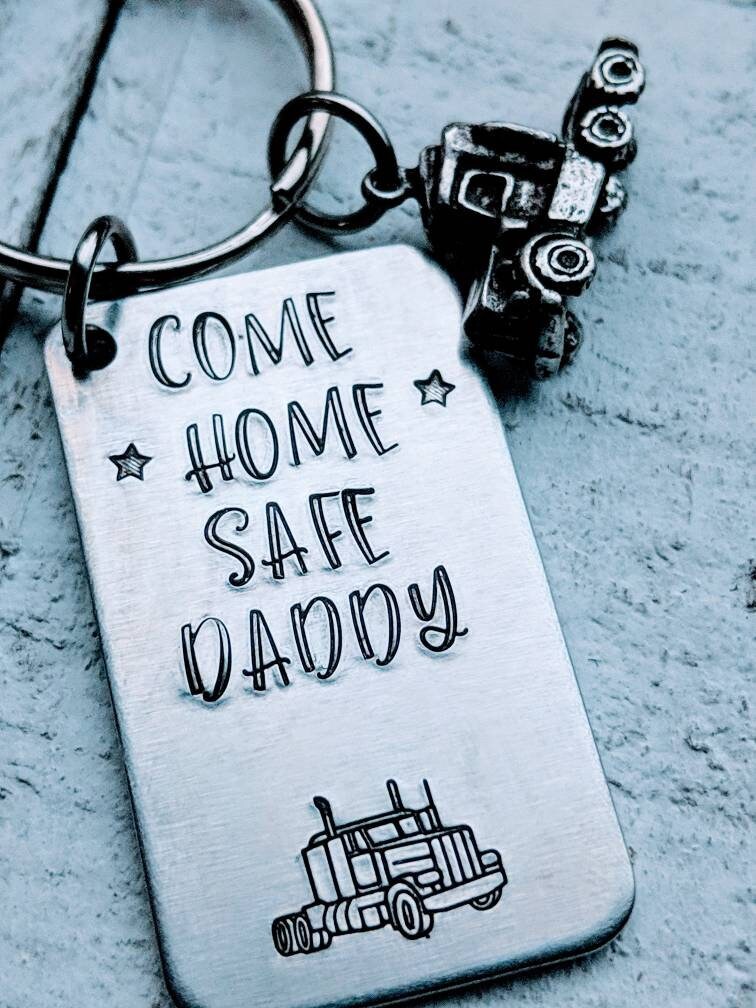 Trucker dad. Come Home Safe Daddy. Gift for dad. Father's | Etsy