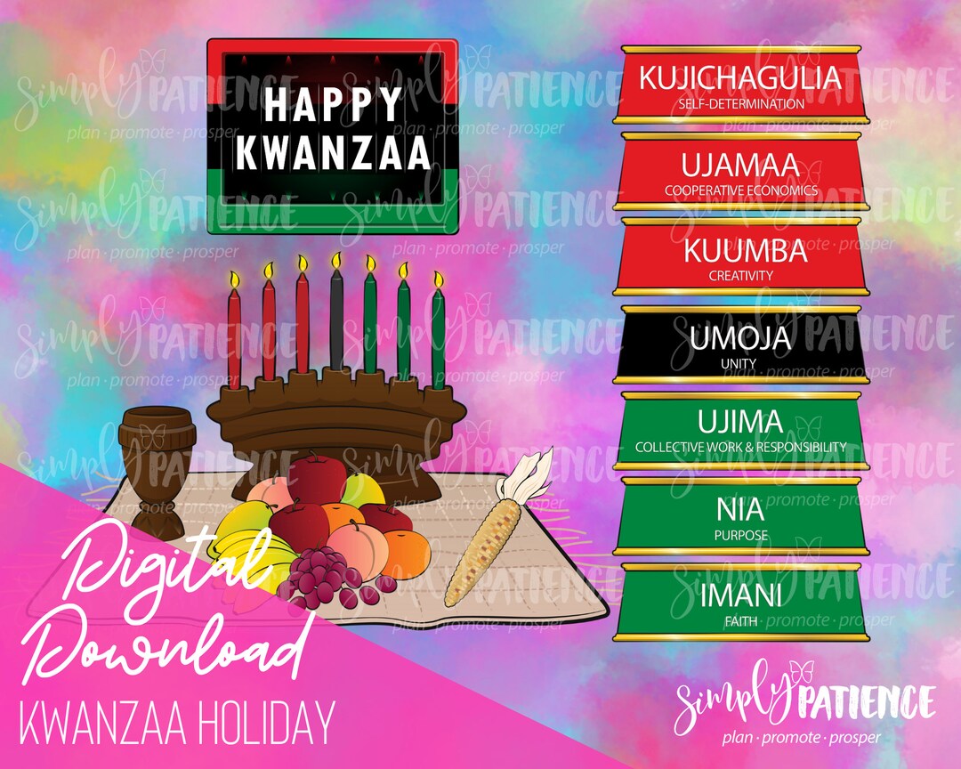 Digital and Printable Kwanzaa Holiday Images and Stickers - Etsy