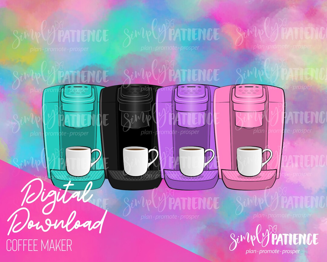 Digital and Printable Coffee Maker Planner Images and Stickers - Etsy