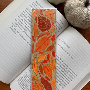 Autumn Leaves Bookmark by Karen Nataline Designs, Handmade Fall Vibes ...