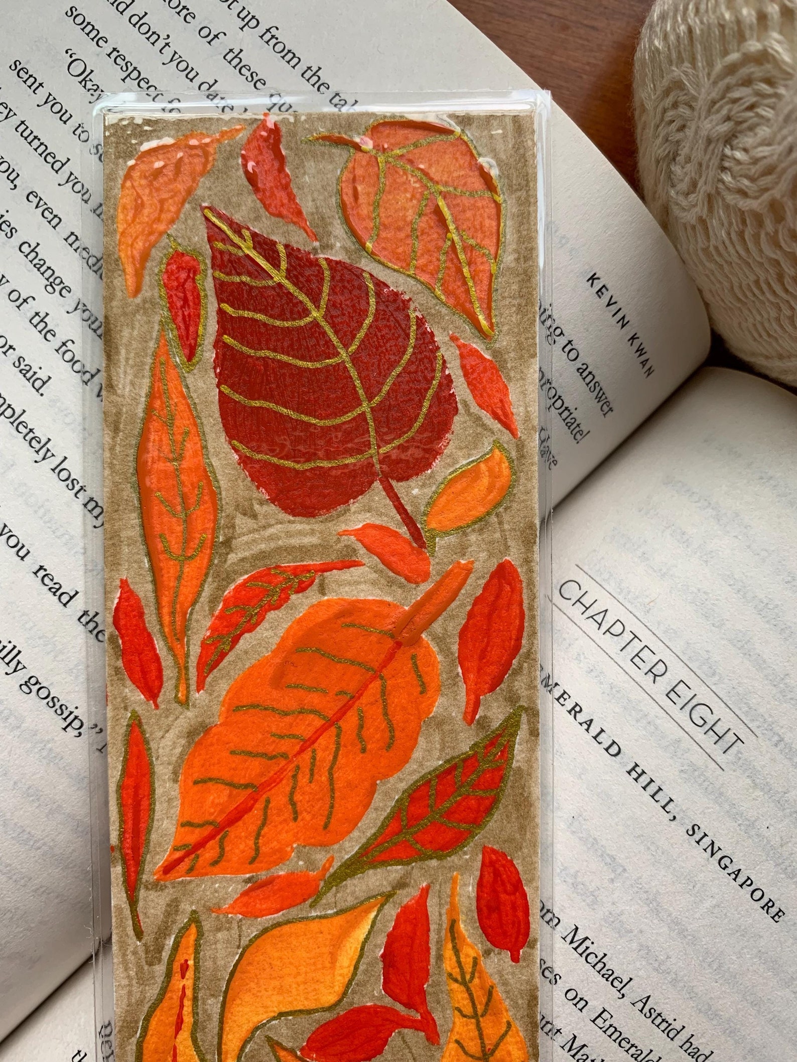 Autumn Leaves Bookmark by Karen Nataline Designs, Handmade Fall Vibes ...