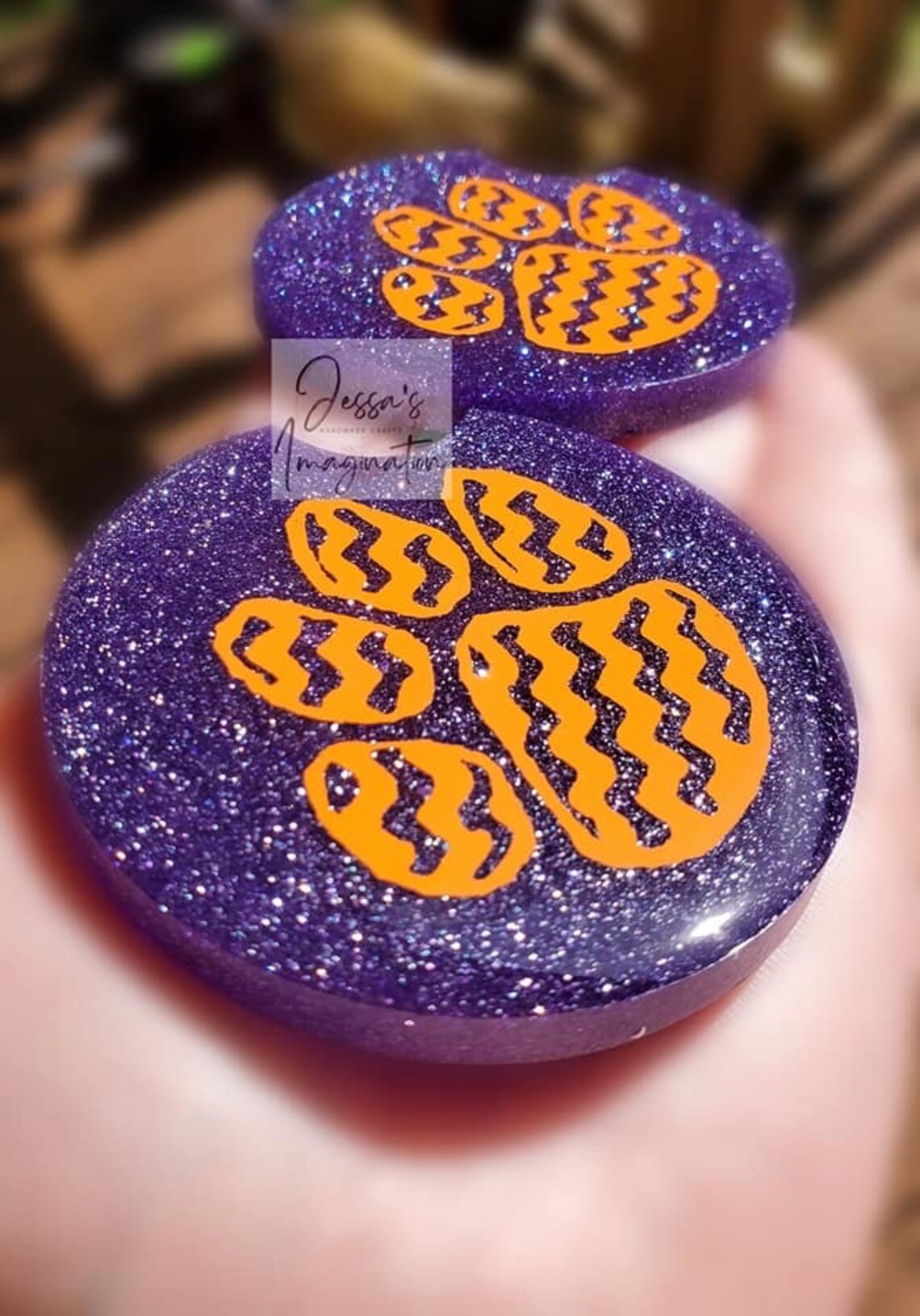 Clemson Tiger Themed Car Coasters - Etsy