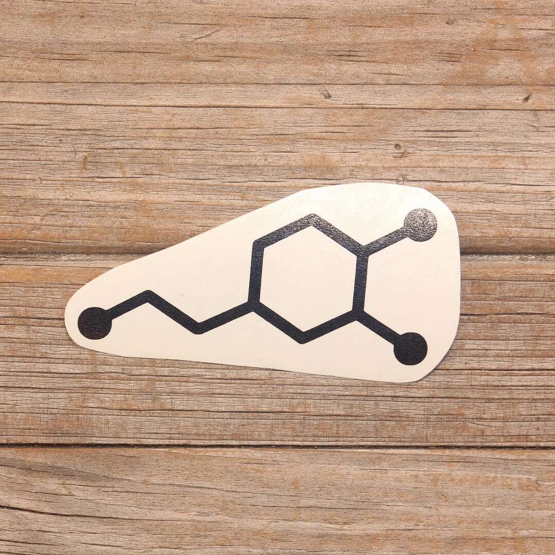 Dopamine Chemical Structure Vinyl Sticker, Car Stickers, Car Decals ...