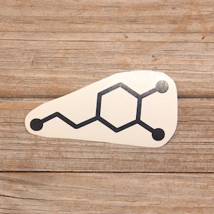 Dopamine Chemical Structure Vinyl Sticker, Car Stickers, Car Decals ...