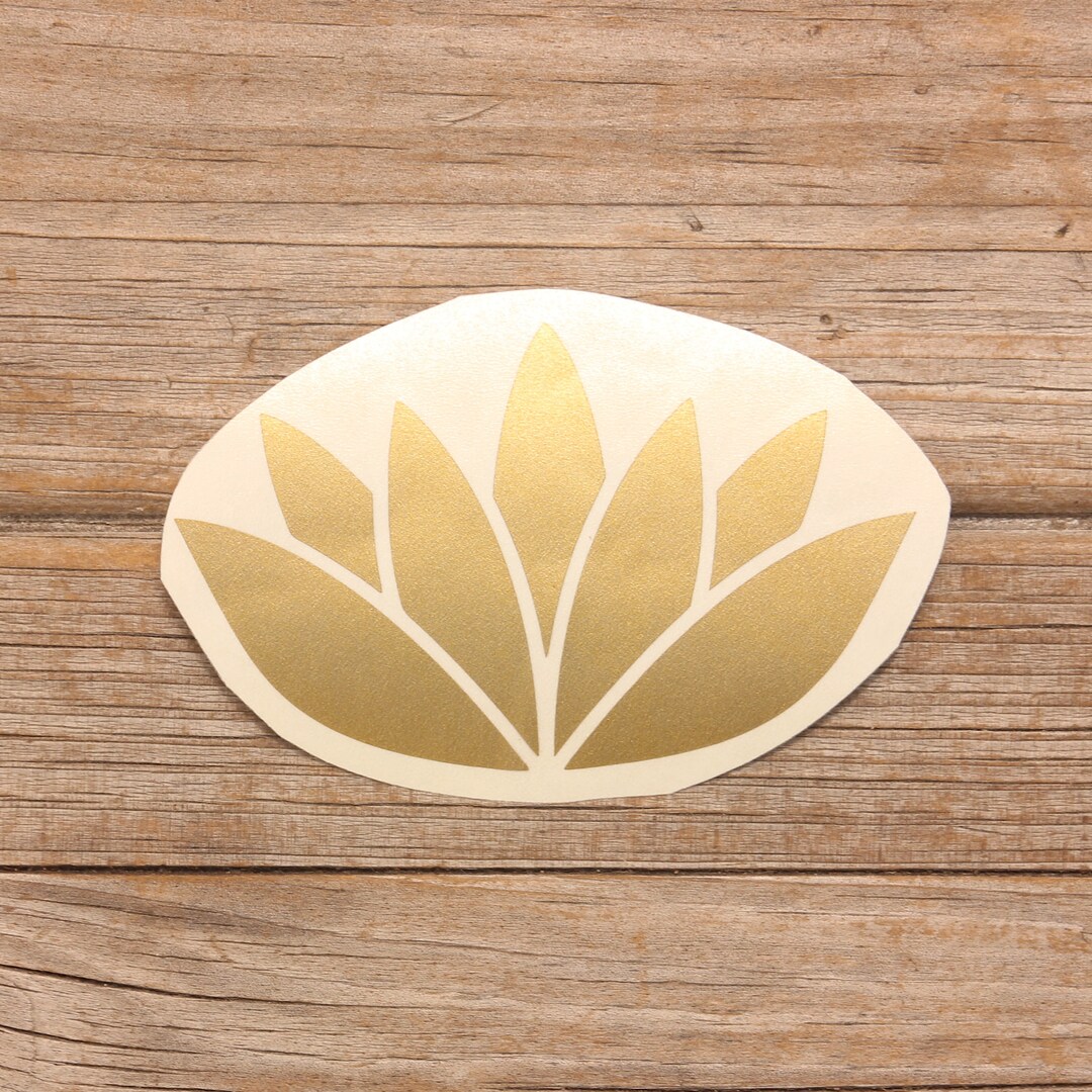 Lotus Flower Vinyl Decal: Car, Laptop, iPad Sticker (3.4x2 In) - Etsy