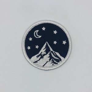 Mountain Circle Patch, Backpack Patch, Jacket Patch, Mountain Patch ...