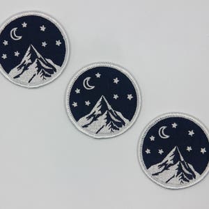 Mountain Circle Patch, Backpack Patch, Jacket Patch, Mountain Patch ...