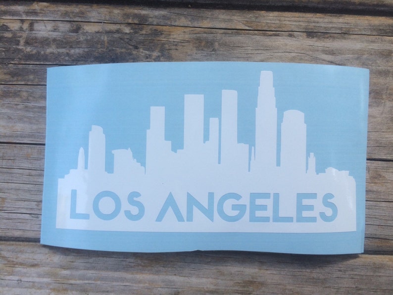 Los Angeles skyline vinyl sticker Car stickers Car Decals | Etsy