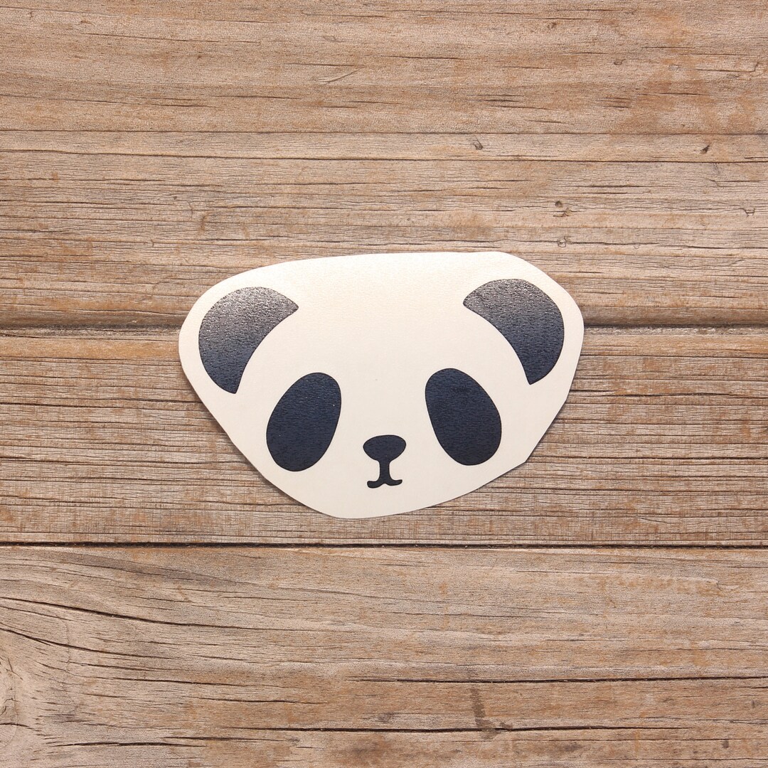Simple Panda Sticker, Car Stickers, Car Decals, Laptop Stickers, Laptop ...