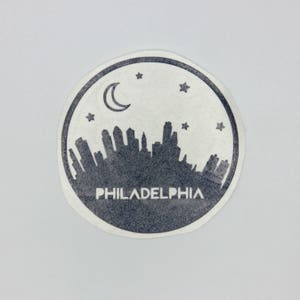 Philadelphia Circle Vinyl Sticker, Car Stickers, Car Decals, Laptop ...