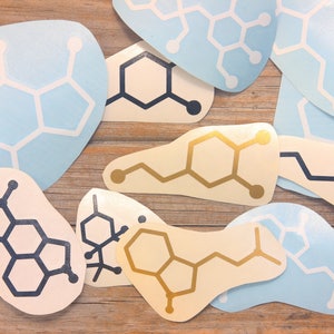 Dopamine Chemical Structure Vinyl Sticker Car stickers Car | Etsy