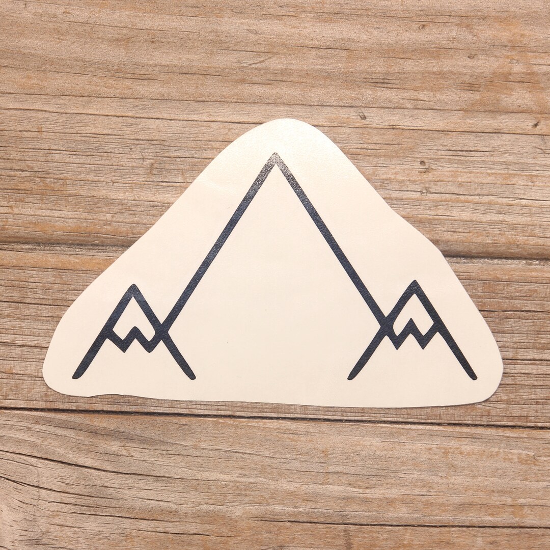 Simple Mountain Sticker, Car Stickers, Car Decals, Laptop Stickers ...