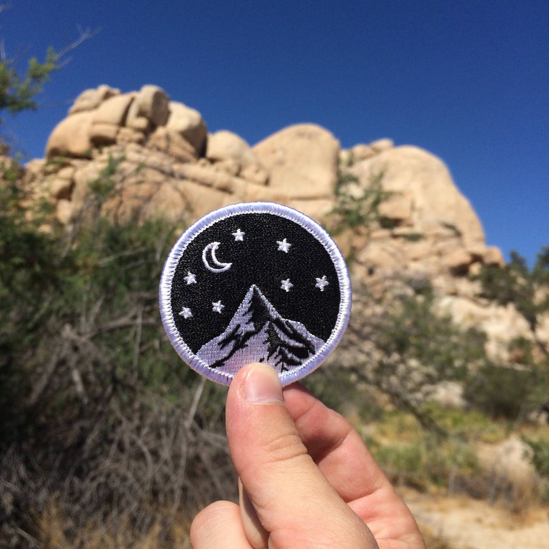 Mountain Circle Patch, Backpack Patch, Jacket Patch, Mountain Patch ...