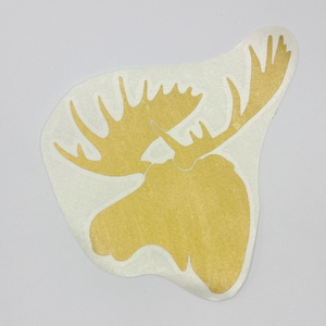 Moose Head Vinyl Sticker, Car Stickers, Car Decals, Laptop Stickers ...