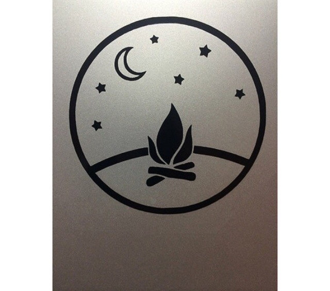 Campfire StickerCar stickers Car Decals Laptop stickers | Etsy