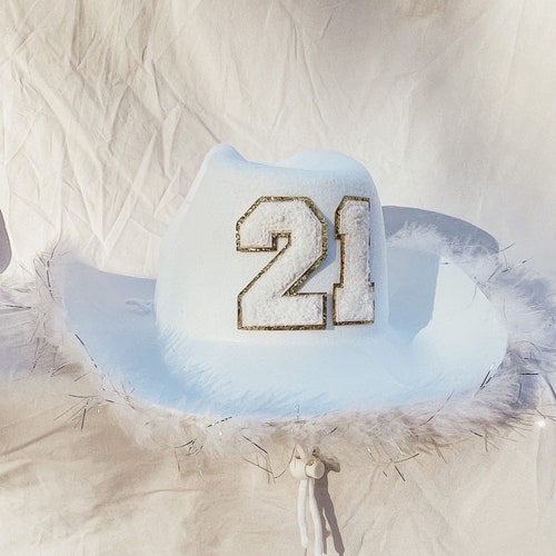 21st Birthday Cow Print Cowboy Hat - Etsy