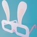 Little Bunny Printable DIY Easter Party Glasses Mask Template - Etsy
