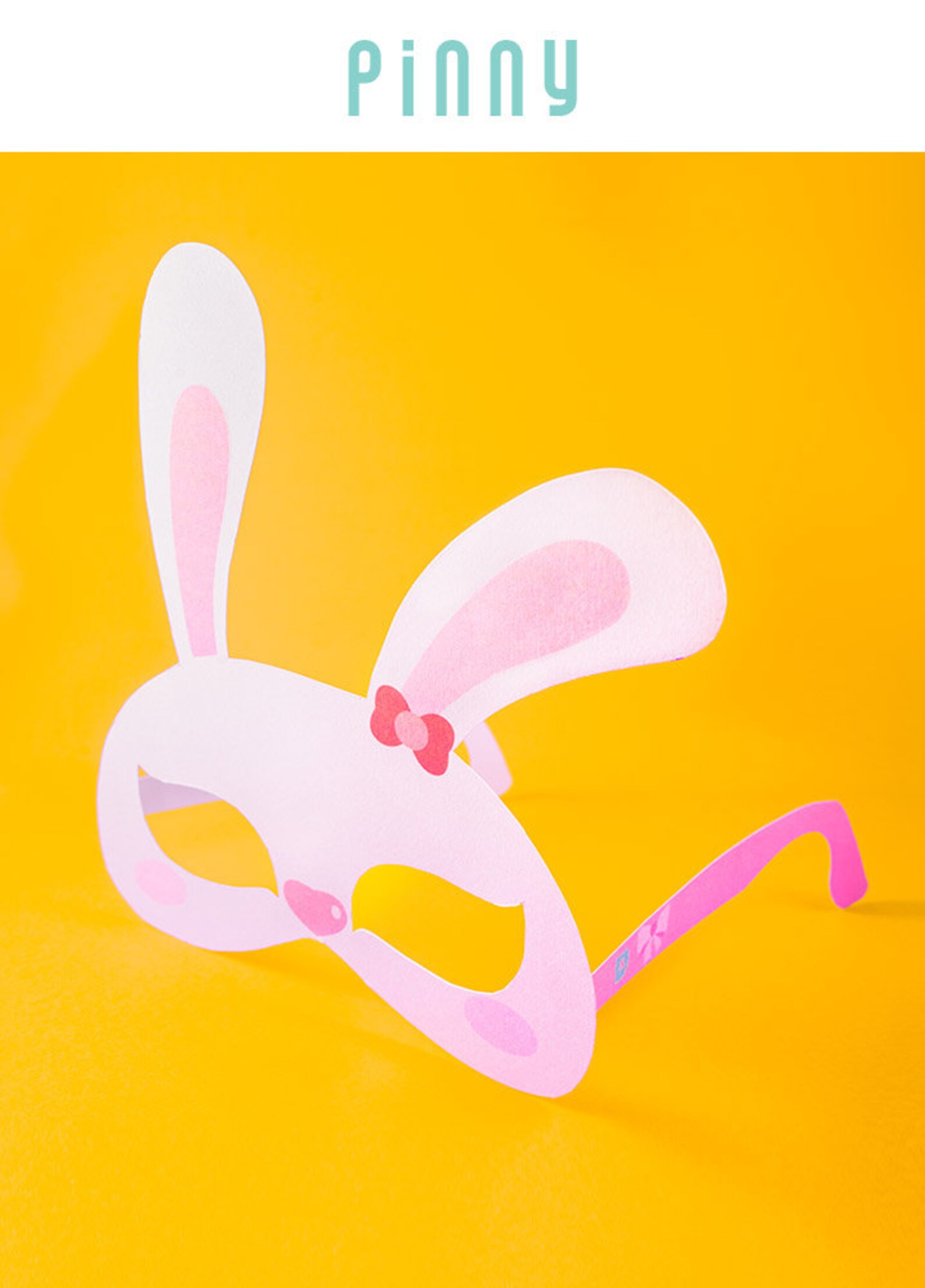 Pinny - Printable DIY Easter Party Glasses Mask Template - Etsy