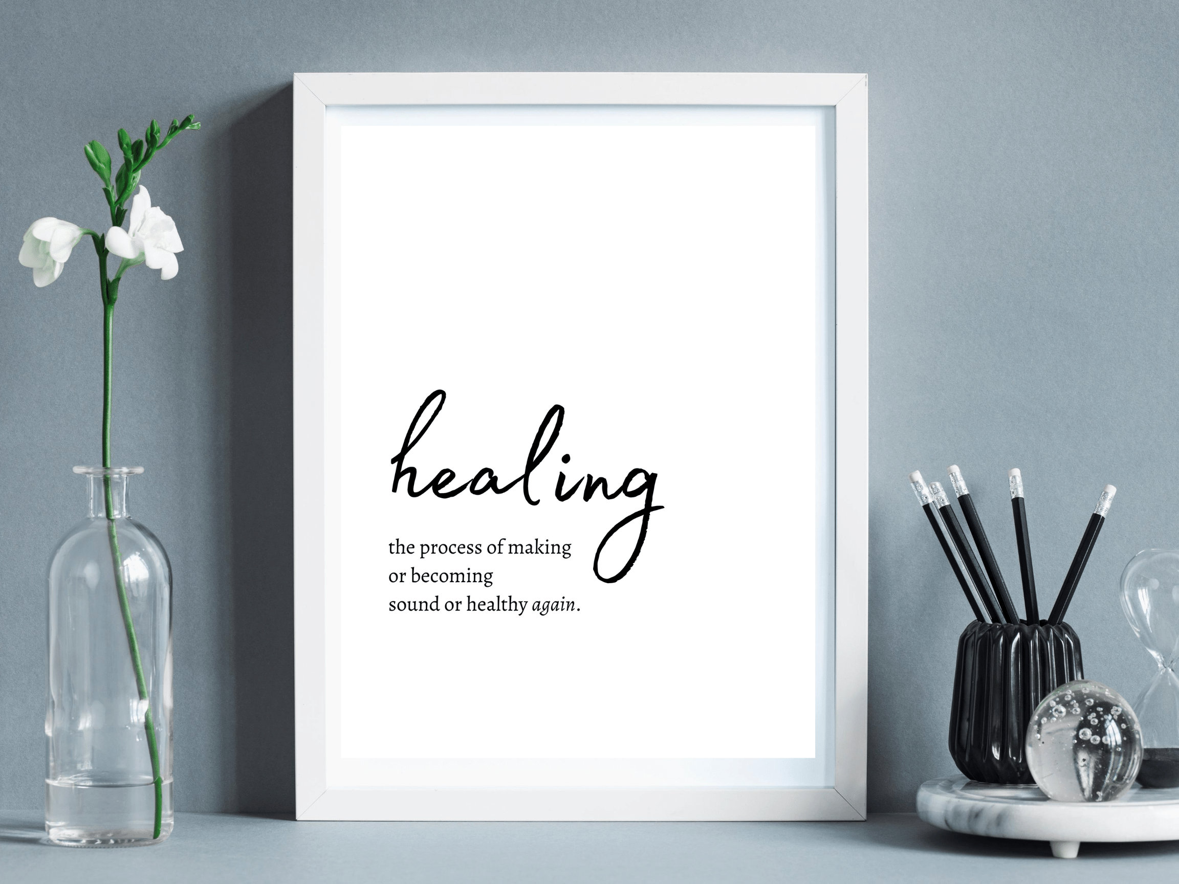 Healing Definition Printable | Minimalist Art | Printable | Wall Decor ...