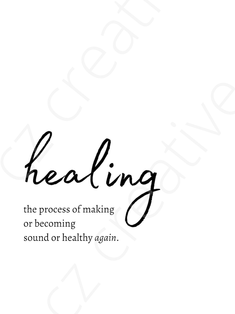 Healing Definition Printable | Minimalist Art | Printable | Wall Decor ...