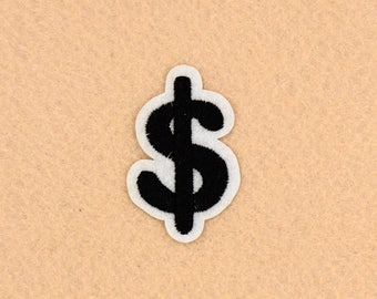 Dollar Sign Embroidery Iron-on Patch - Etsy