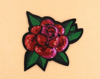 Lip Patch Sequin Patch Iron on Patch DIY Patch Embroidered Patch ...