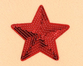 Star Patch Sequin Patch Iron on Patch DIY Patch Embroidered | Etsy