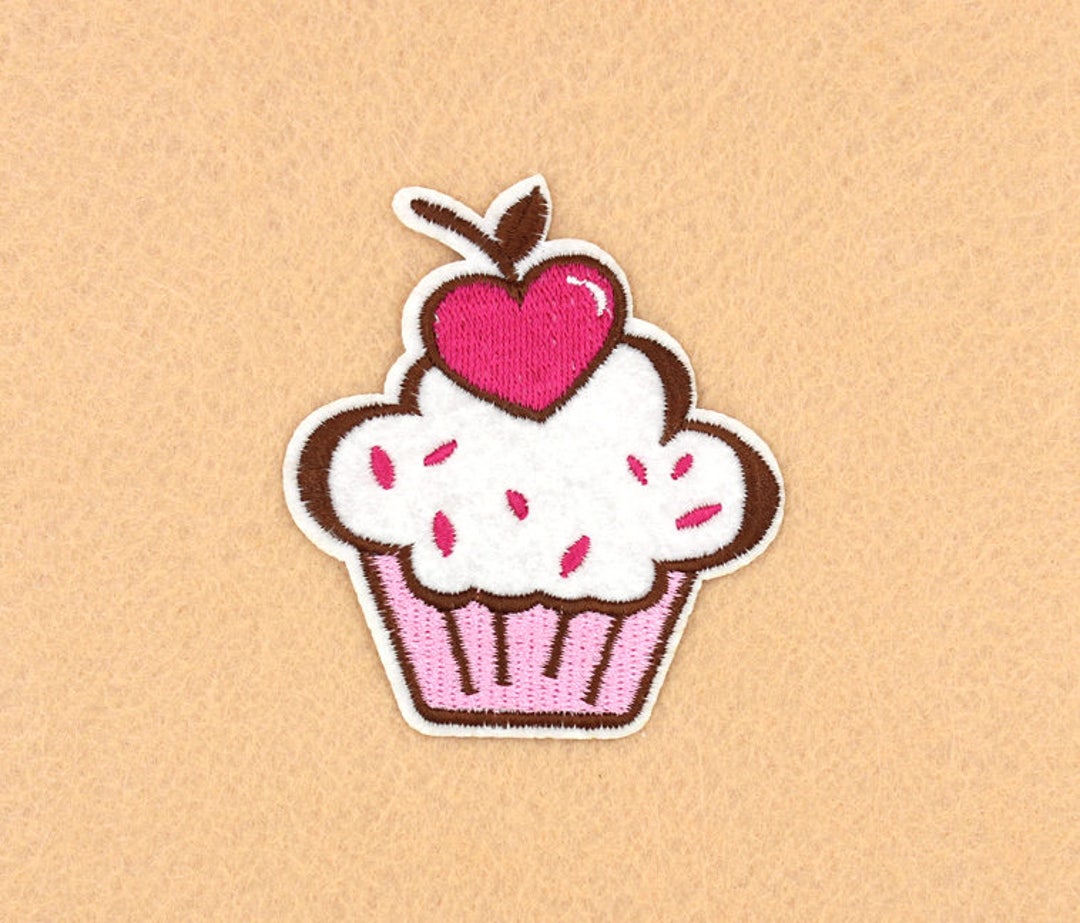 Cupcake Patch Iron on Patch DIY Patch Embroidered Patch Applique ...