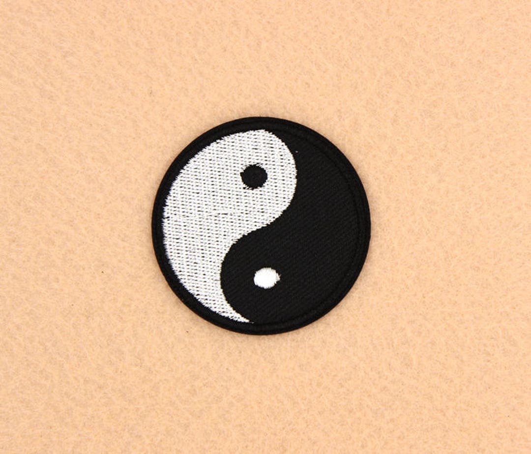 Yin-yang Sign Patch Iron on Patch DIY Patch Embroidered Patch Applique ...