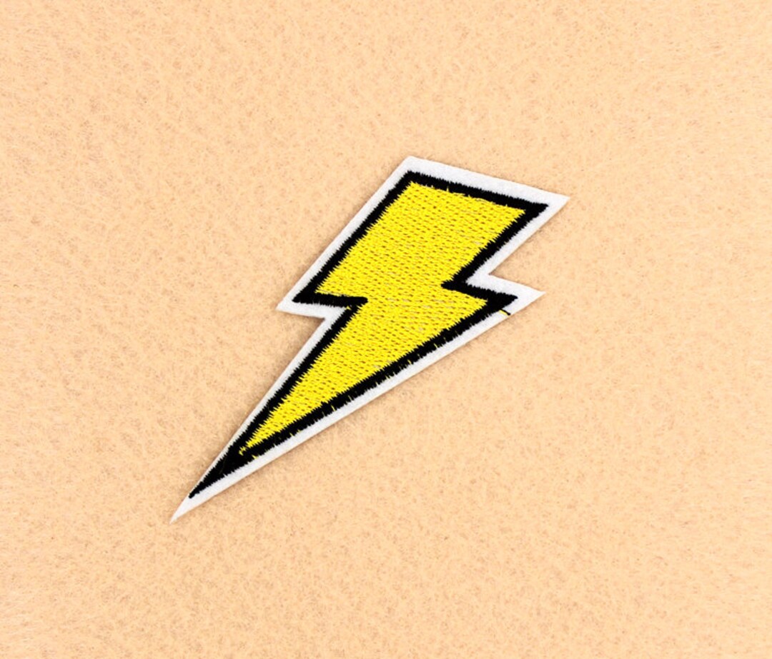 Lightning Patch Iron on Patch DIY Patch Embroidered Patch Applique ...