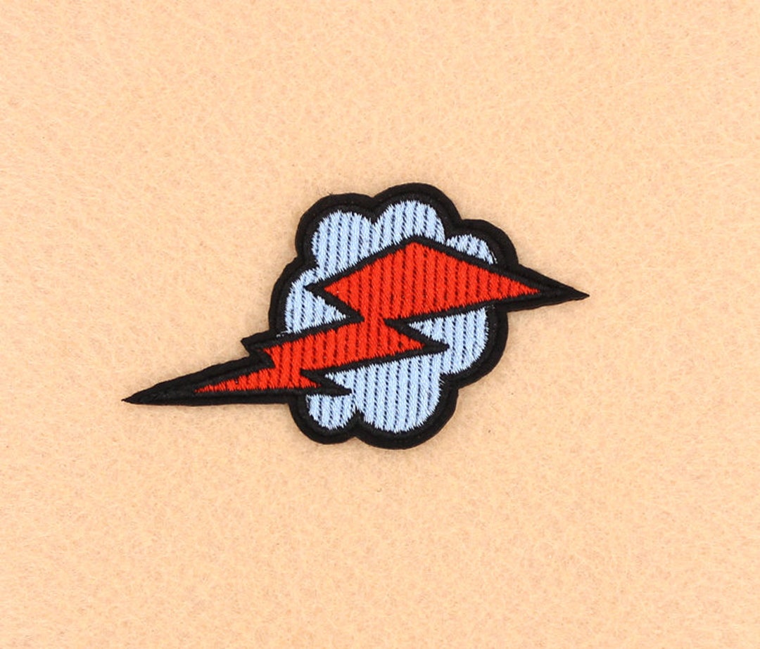 Lightning Patch Iron on Patch DIY Patch Embroidered Patch Applique ...