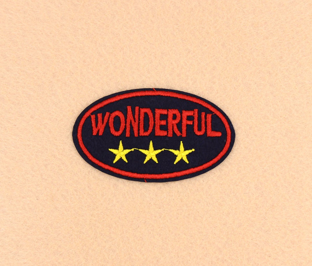 Wonderful Patch Iron on Patch DIY Patch Embroidered Patch - Etsy