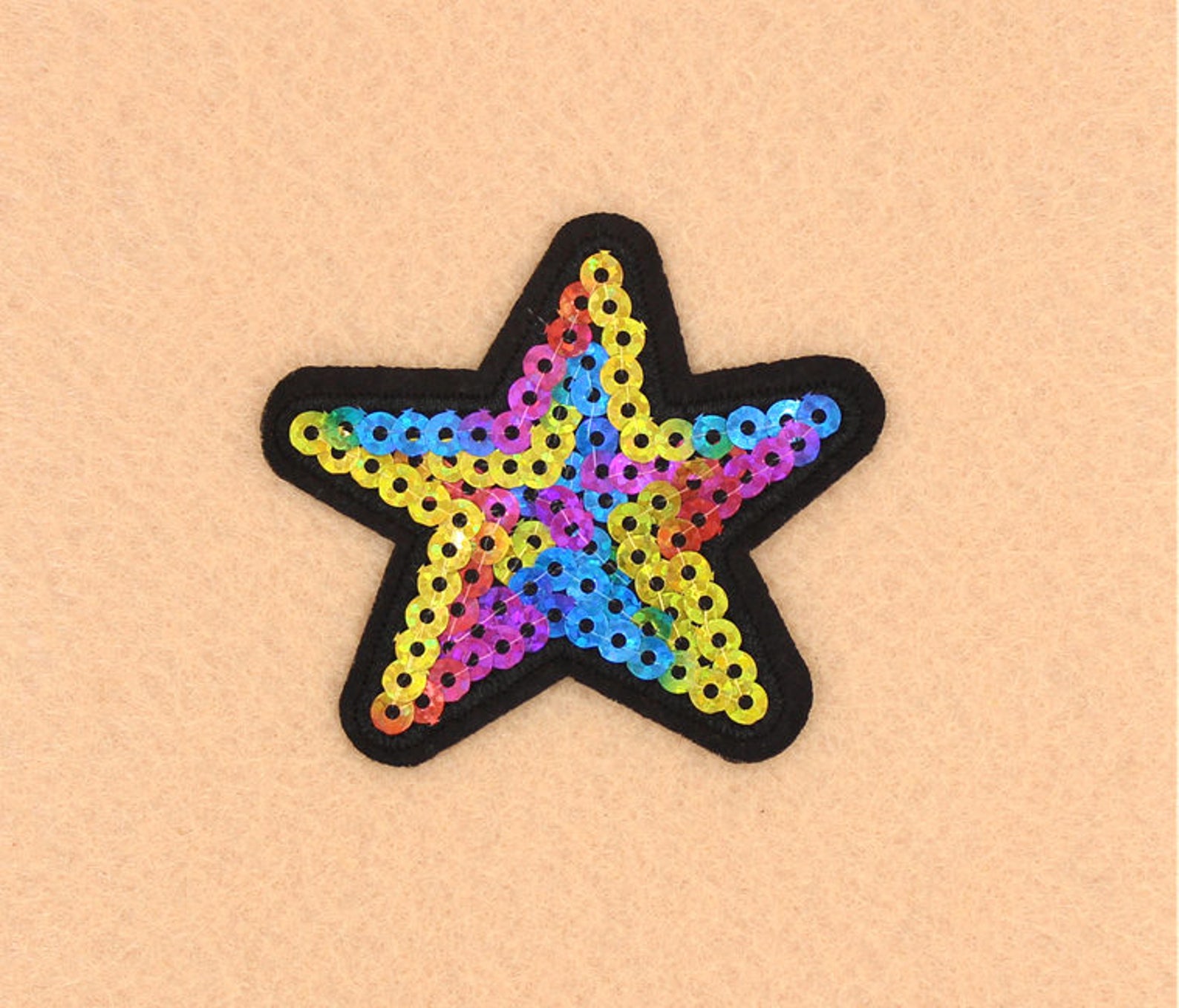 Buy Star Patch Sequin Patch Iron on Patch DIY Patch Embroidered Patch ...