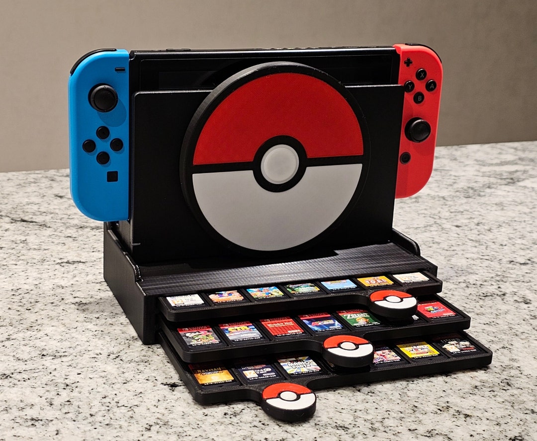 Pokeball Holder for Nintendo Switch Pokemon Dock Storage 42 Games - Etsy