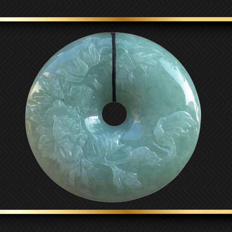 Jade Circle Pendant - Etsy
