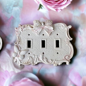 Bow Butterfly 3 Switch Rocker Wall Light Socket Cover - Etsy