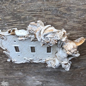 Cherub and Rose 3 Metal and Resin Switch Light Metal Switch Antique ...