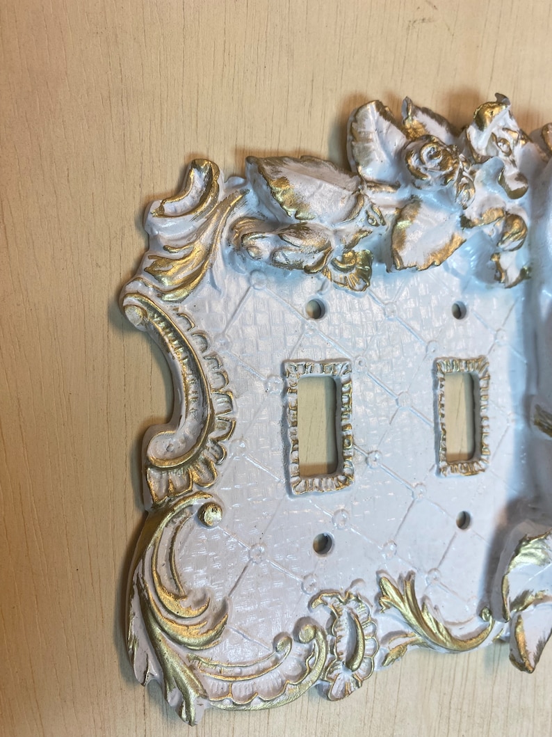 Cherub Roses Metal Light for 2 Switch Plate - Etsy