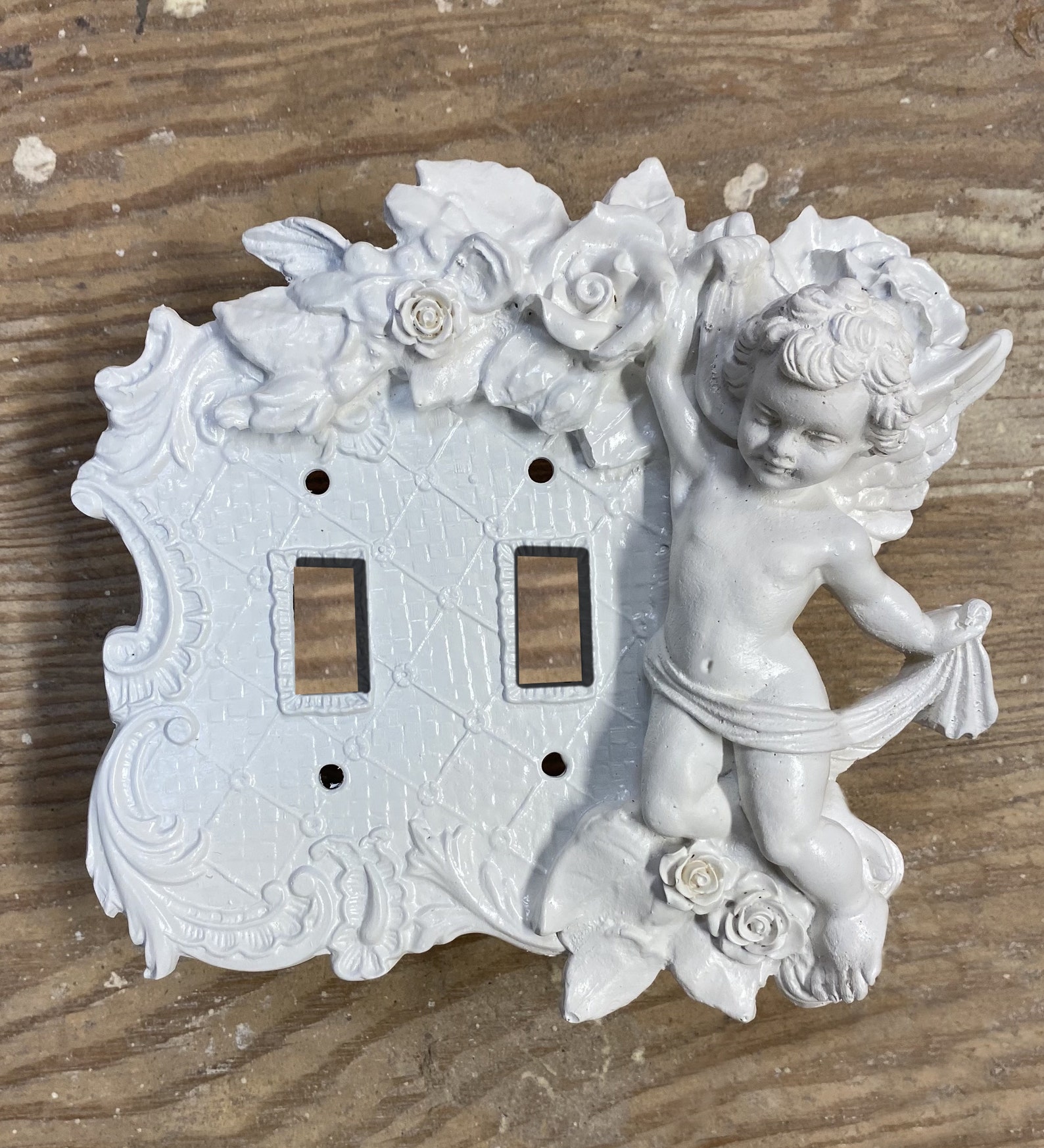 Cherub Roses Metal Light for 2 Switch Plate - Etsy