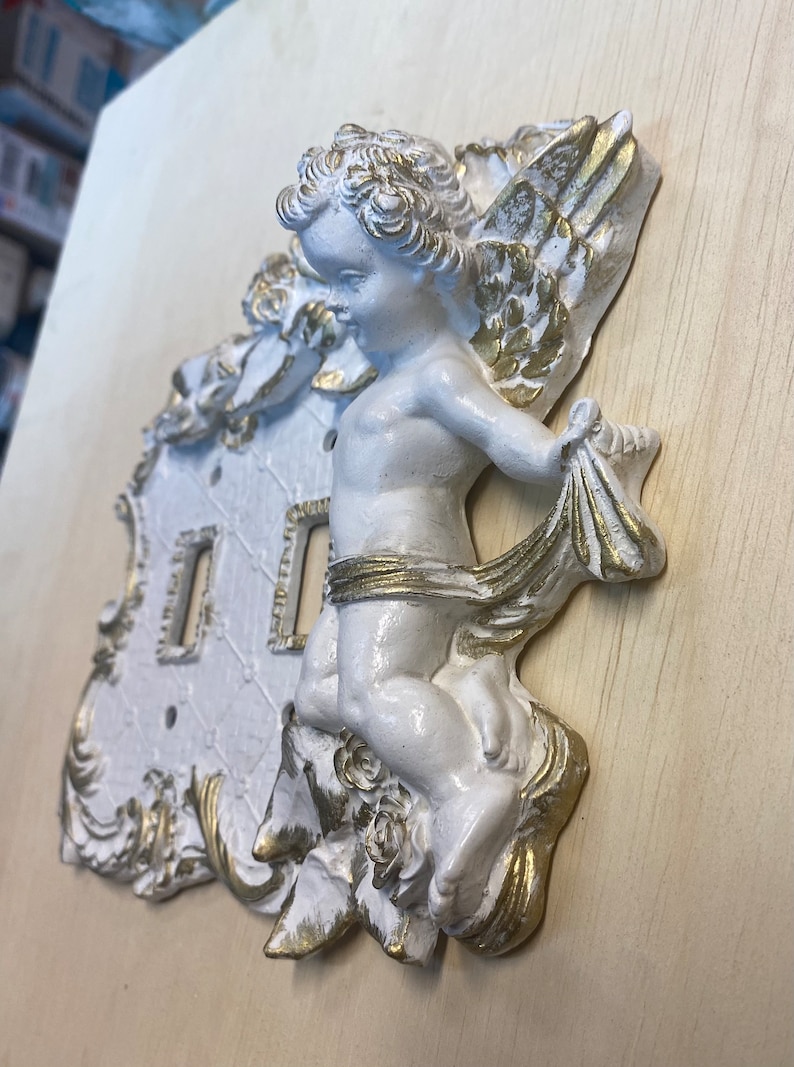 Cherub Roses Metal Light for 2 Switch Plate - Etsy