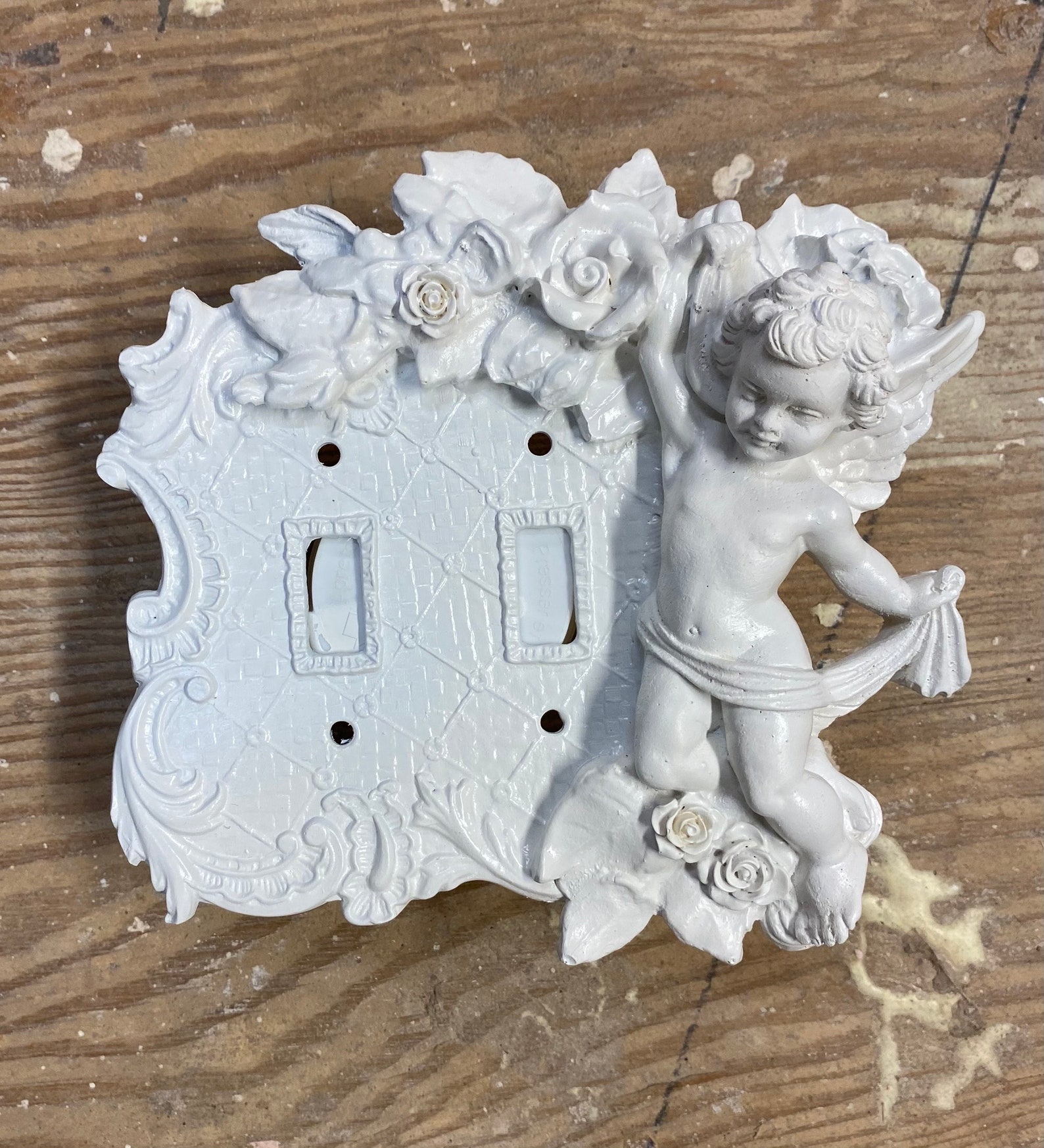 Cherub Roses Metal Light for 2 Switch Plate - Etsy