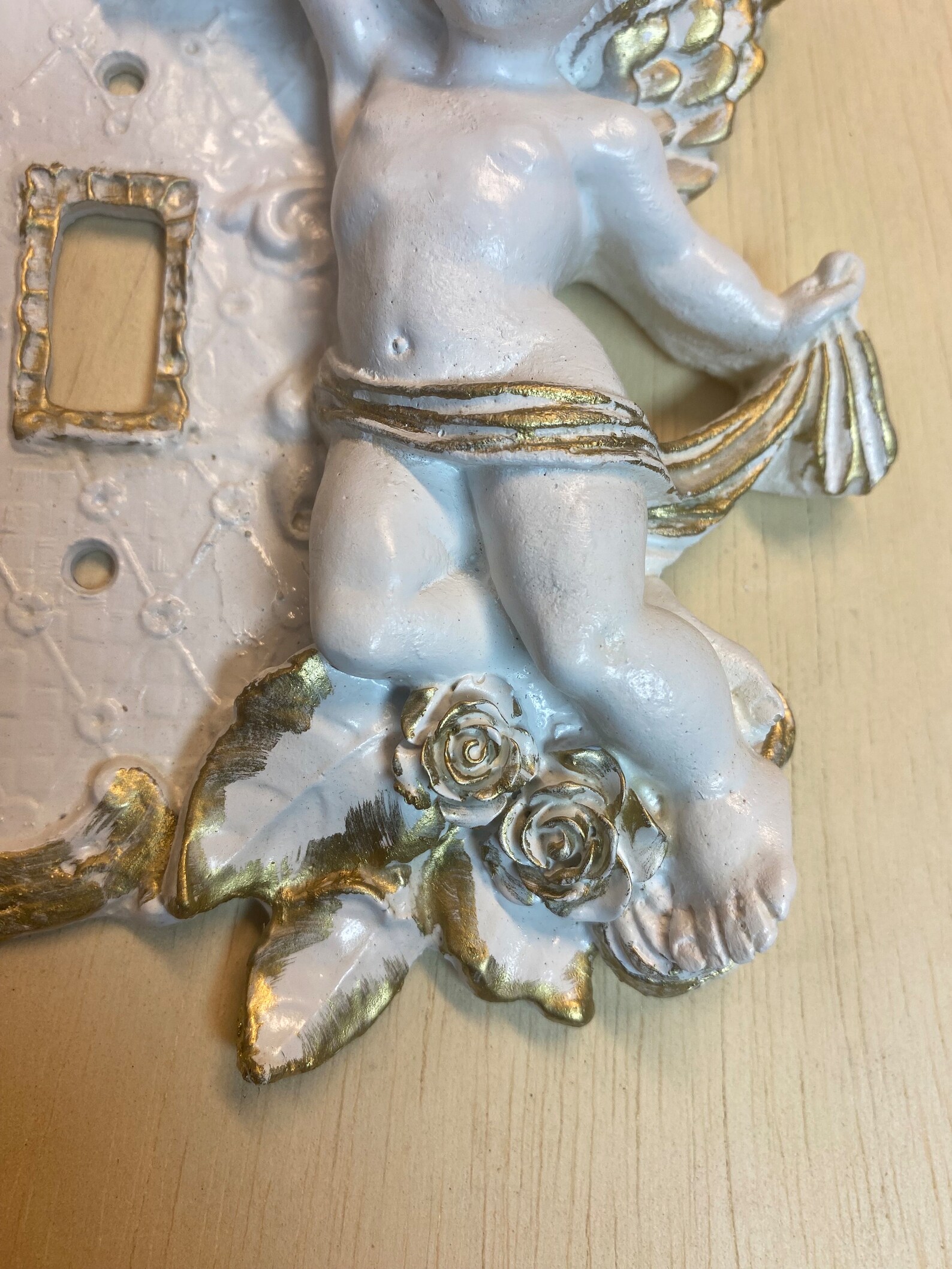 Cherub Roses Metal Light for 1 Switch or Rocker Plate Cover, and Canada ...