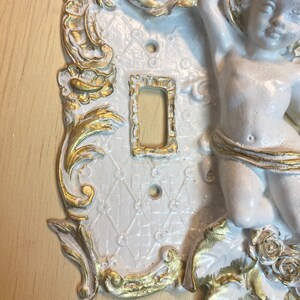 Cherub Roses Metal Light for 1 Switch or Rocker Plate Cover, and Canada ...